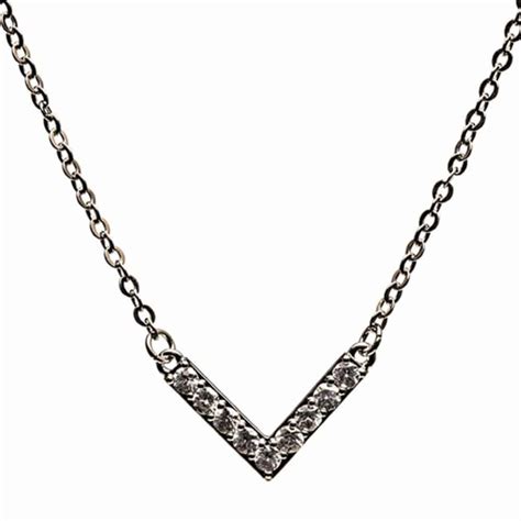 Silver V Pendant Allens