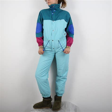 Vintage Retro S S Ski Anzug Skisuit Schneeanzug Wear Etsy