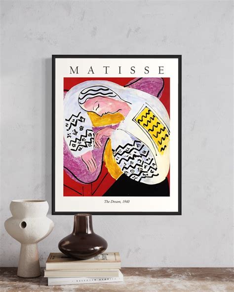 Henri Matisse The Dream 1940 Vintage Gallery Wall Art Etsy