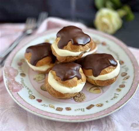 Profiteroles Choux Pastry Recipe With Chocolate Topping Christinas