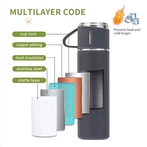 Buy 3 In 1 Vacuum Insulated Thermos Flask Set Best Price In Pakistan