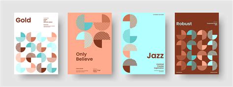 Template Brosur Abstrak Tata Letak Sampul Buku Kreatif Desain Poster