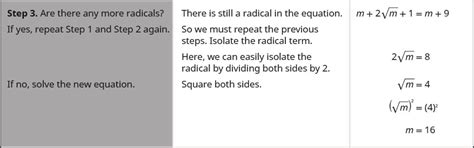 Review For Mastery Solving Radical Equations And Inequalities