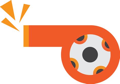Football Whistle Icon 15697934 Png