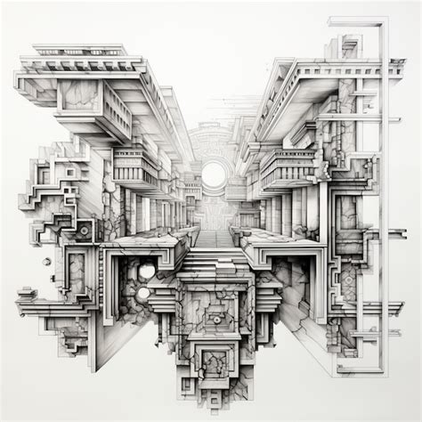 Premium Photo Monochromatic Marvel Exploring Greek Architecture And