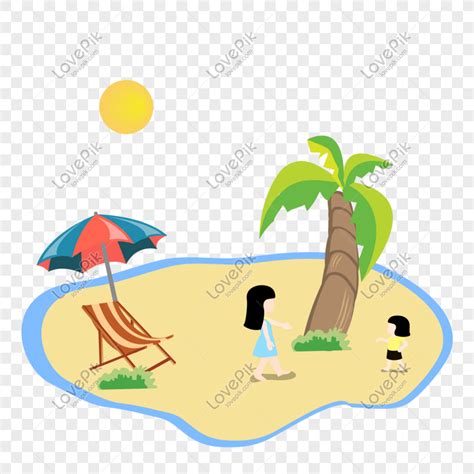 Gambar Kartun Pantai Bonus