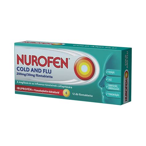 Nurofen Cold and Flu 200mg/30mg filmtabletta - Pingvin Patika