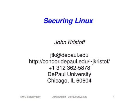 ppt securing linux powerpoint presentation free download id 4468579