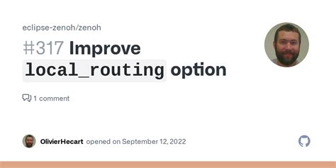 Improve Local Routing Option Issue Eclipse Zenoh Zenoh Github