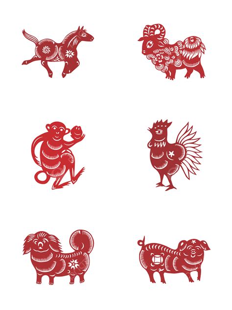 Chinese Paper Cutting Vector Design Images Chinese Zodiac Paper Cut
