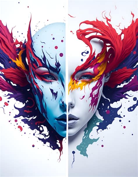 Premium Ai Image Gemini Zodiac Sign Twins Horoscope Sign Generative