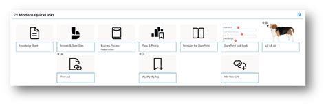 Modern Quicklinks Sharepoint Web Part Knowledge Share