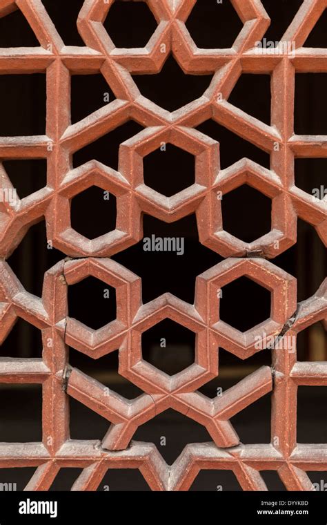 New Delhi India Six Interlocking Hexagons Making A Larger Hexagon