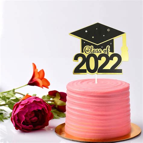 Buy Class Of Cake Topper Glitter Graduation Cap Cake Topper Congratulations Cake Topper