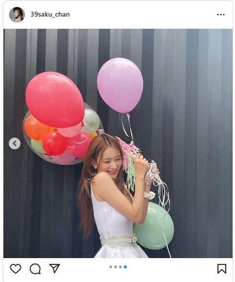 【写真】いいね89万オーバー！宮脇咲良カラフルバルーンも：中日スポーツ・東京中日スポーツ