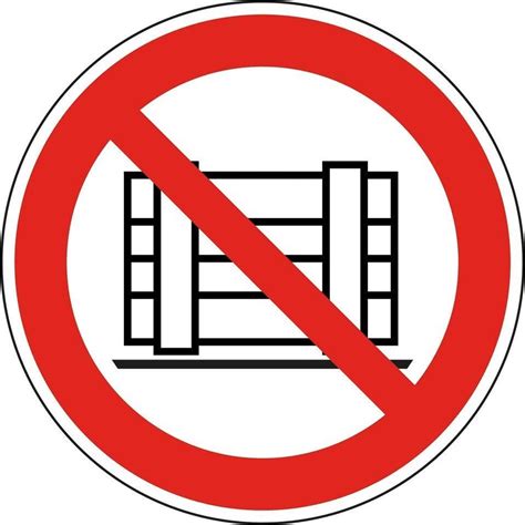 Niet Neerzetten Sticker Iso 7010 P023 100 Mm