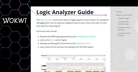Logic Analyzer Guide Wokwi Docs