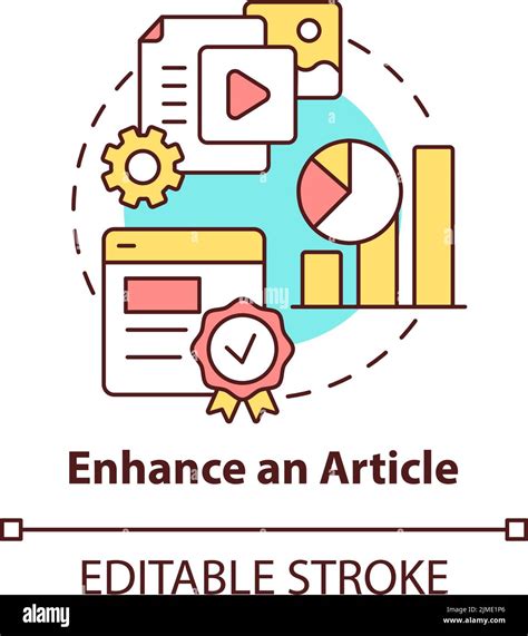 Enhance Article Concept Icon Stock Vector Image And Art Alamy