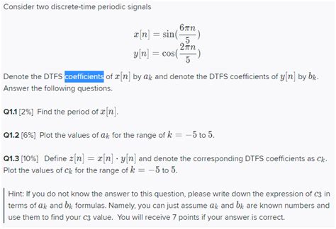 Solved Consider Two Discrete Time Periodic Signals 6πη X
