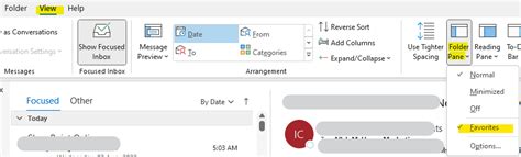 Outlook Looking Weird And Favourites Missing Microsoft Qanda