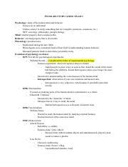 PSY Studyguide Pdf PSY STUDY GUIDE EXAM Psychology Study Of The Human Mind And