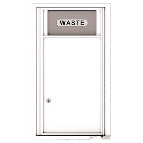 4c Commercial Front Loading Single Column Trash Receptacle Recycling B