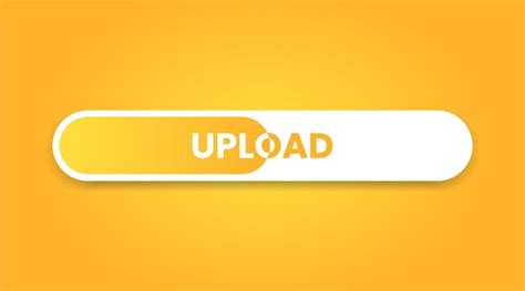 Ícone Do Botão Da Barra De Upload 3d ícone De Upload Seta Para Cima