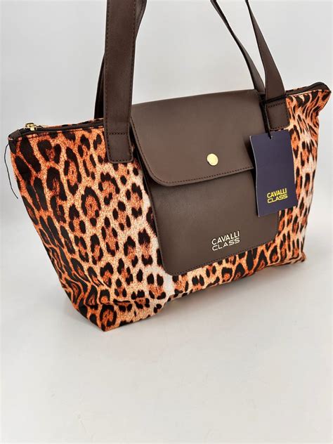 Roberto Cavalli Cavalli Class Tote Bag Medium Leopard Shoulder Bag Auction Online Catawiki