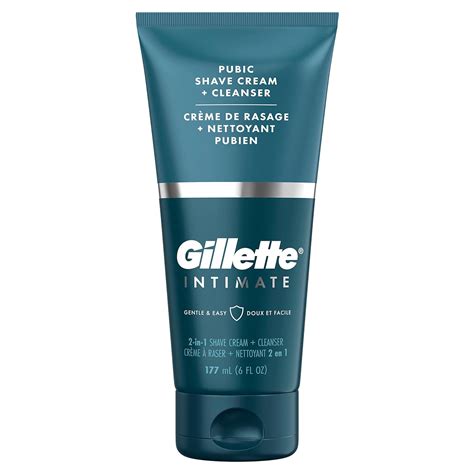 Gillette Intimate 2 In 1 Pubic Shave Cream Cleanser