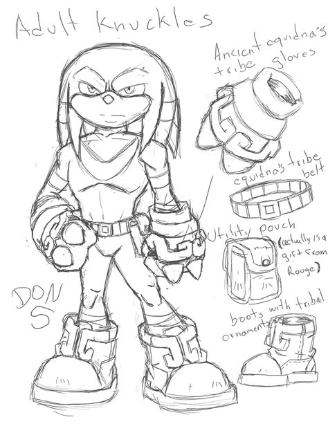 Knuckles Quick Sketch Design By Don S Prime On Deviantart