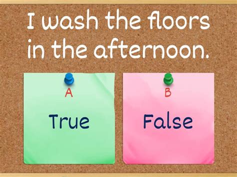 True Or False Quiz