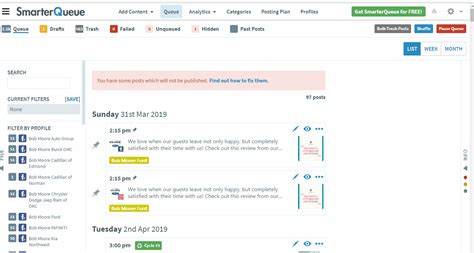 How To Search For A Specific Post In Your Queue Smarterqueue Help Center