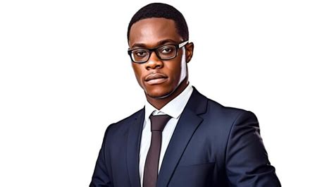 Premium Photo Black Man Lawyer Transparent White Isolated Background Pn White Background White