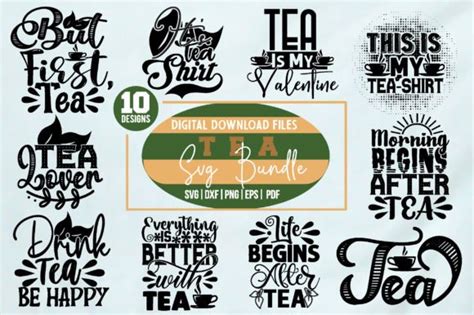 Tea Svg Bundle Graphic By Binasvgbundle · Creative Fabrica