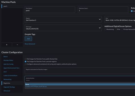 Registry Secret Sometimes Does Not Populate Available Options Issue