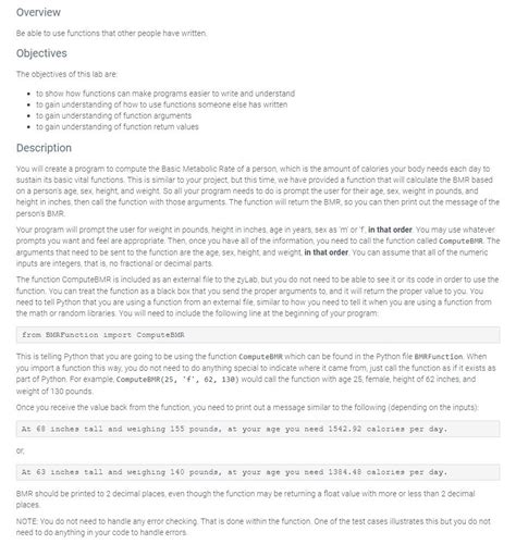 Solved Overview Be Able To Use Functions That Other People Chegg