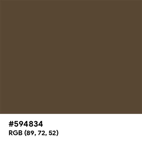 Dark Umber Color Hex Code Is 594834
