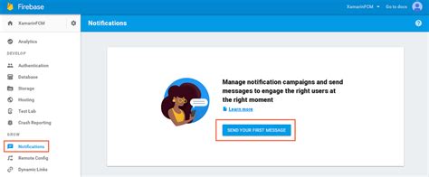 firebase cloud messaging for remote push notifications on android with