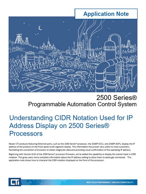 Understanding Cidr Notation For Ip Address Display On 2500 Series