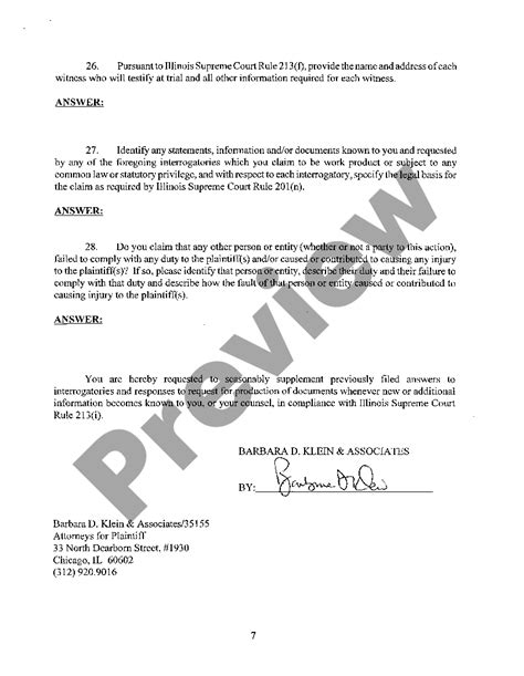 Illinois Interrogatories To Defendant Doctor Us Legal Forms