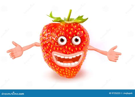 Cartoon Strawberry Emojis With Sunglasses Vector Illustration