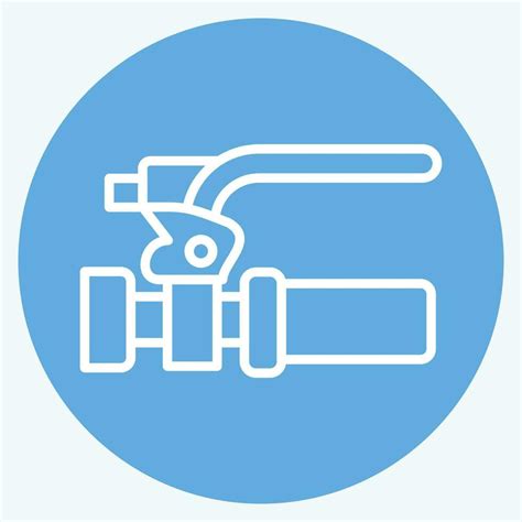 Icon Brake Related To Bicycle Symbol Blue Eyes Style Simple Design