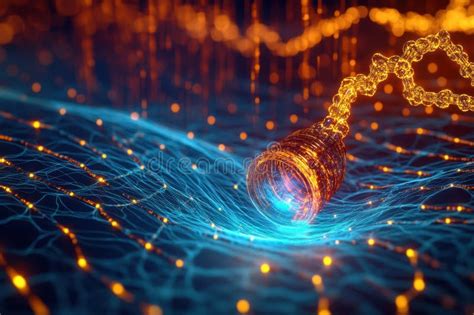 abstract representation of digital connectivity with glowing particles