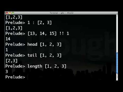 Haskell List Functions YouTube