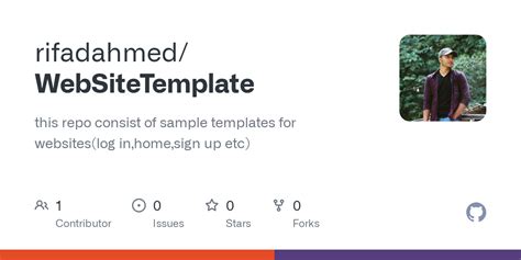 GitHub Rifadahmed WebSiteTemplate This Repo Consist Of Sample