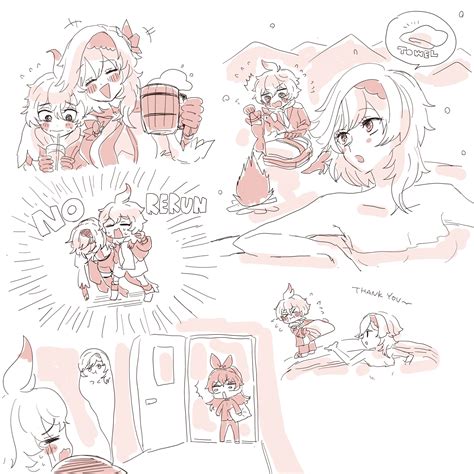 Eula Amber And Mika Genshin Impact Drawn By Cocotsuko Danbooru