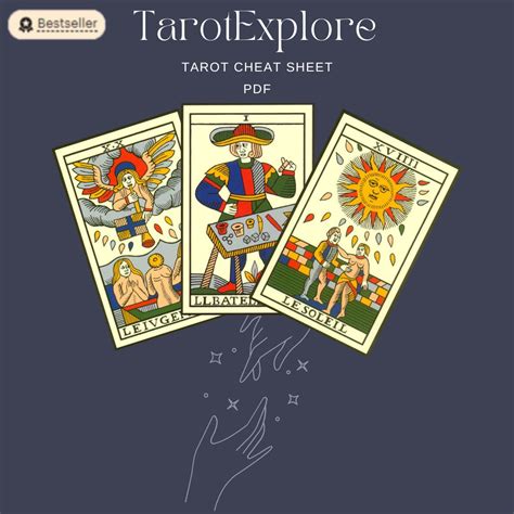Tarot Cheat Sheet Printable Your Guide To Card Meanings Etsy Finland