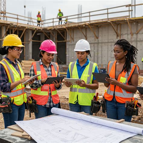 Women Construction Workers Building Is Digitisation Key To