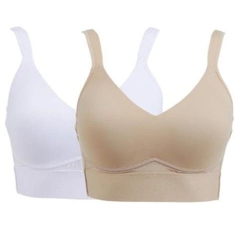 Rhonda Shear Intimates And Sleepwear Rhonda Shear 2pk Nude White