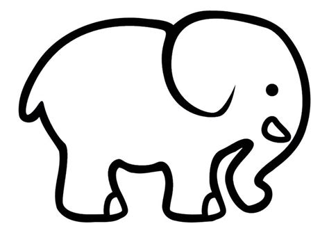 Dibujo De Elefante Para Colorear Img 10710